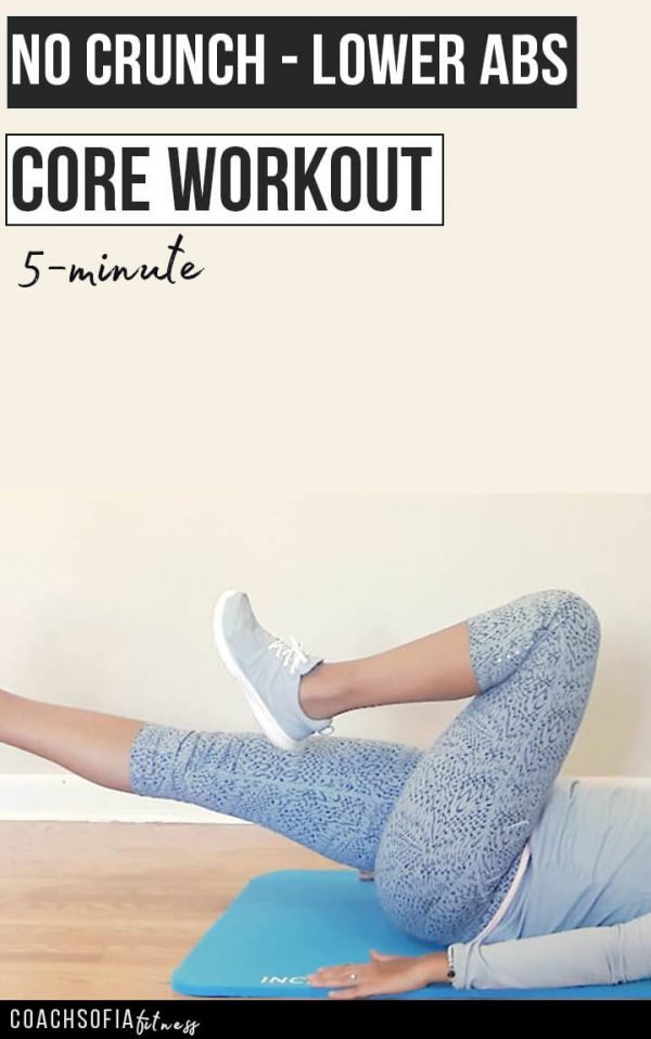 No crunch core workout - lumbar stabilization - Coach Sofia Fitness