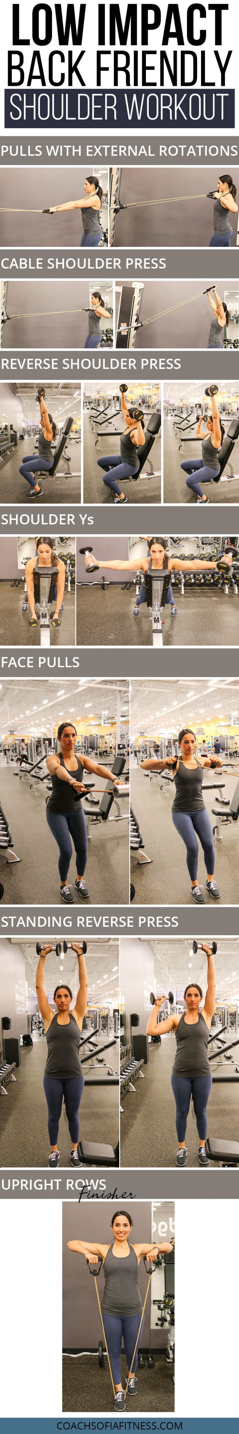 Low Impact Back Friendly Shoulder Workout - Coach Sofia Fitness