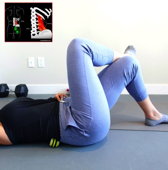How to Loosen Tight Lower Back Muscles (Paraspinals) - Coach Sofia Fitness